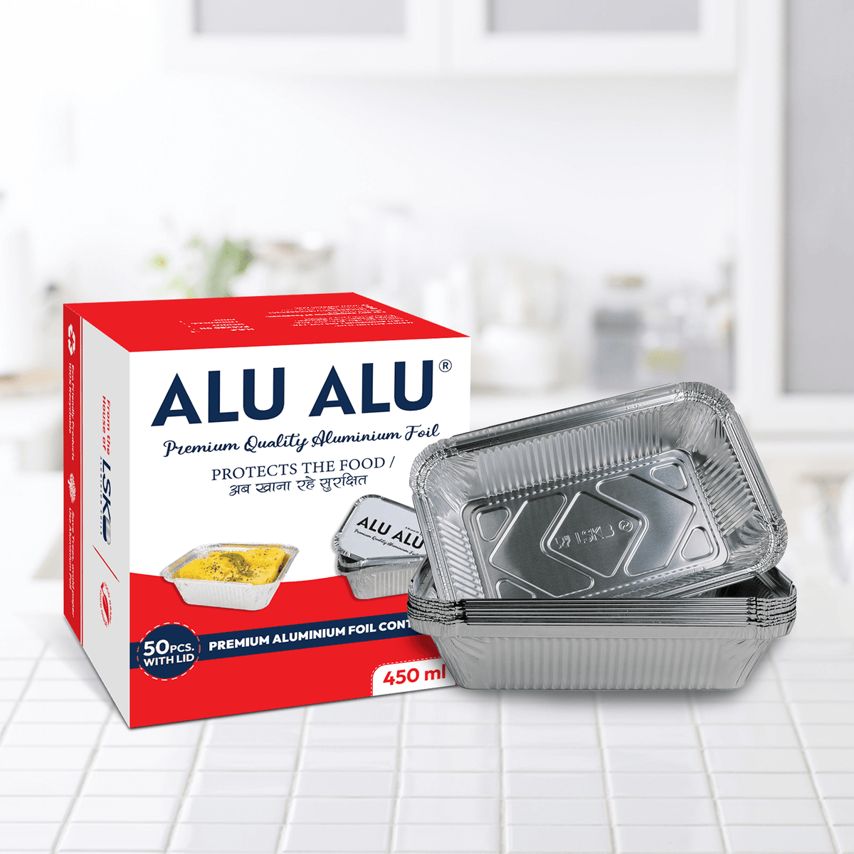 ALU ALU Aluminium Foil Container 450ml – HOMEFOIL